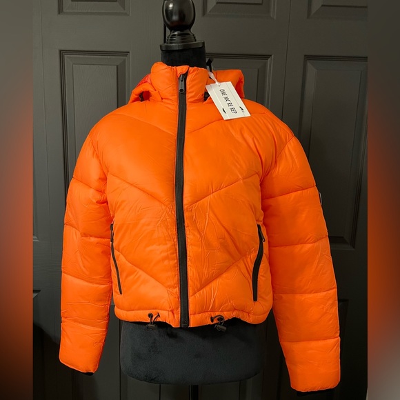Jackets & Coats | Zyia Active Orange Puffy Coat | Poshmark